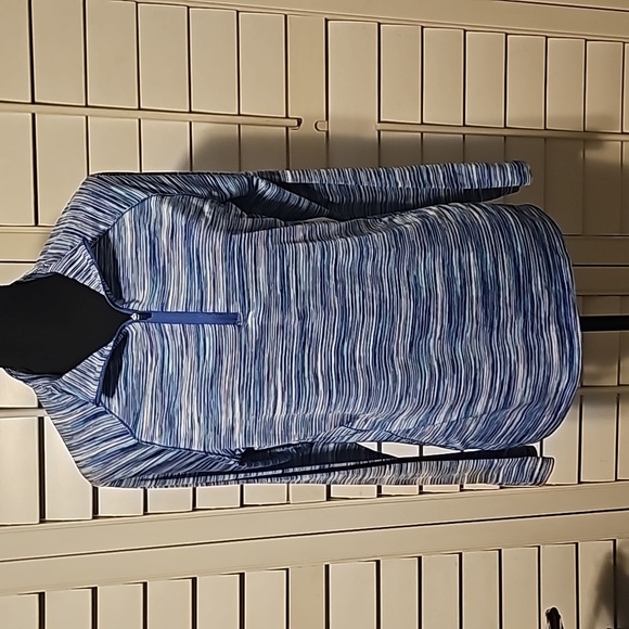 Tops | Reel Legends Rash Gaurd Longsleeve Sz L Purple Blue Zip Neck ...